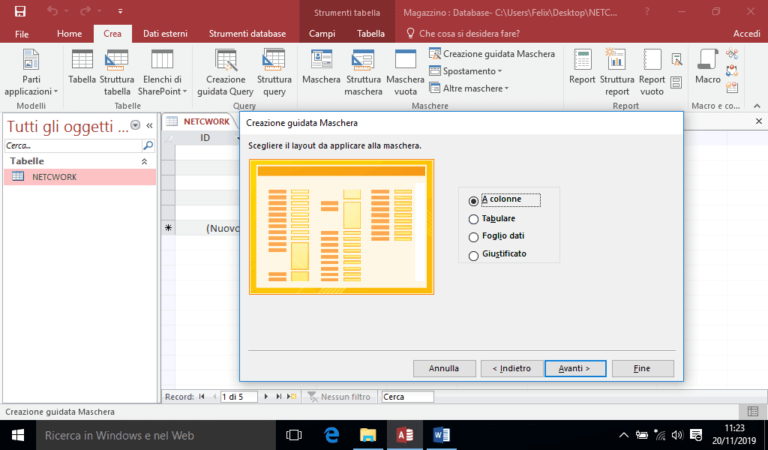 Come creare un database con Access | NETCWORK.IT Come creare un database con Access | NETCWORK.IT